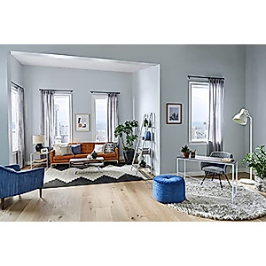 ClosetMaid Writing Desk or Console Table for Office, Entryway or Living Room, Industrial Modern Design, Wood with White Metal Frame, Smoky Taupe