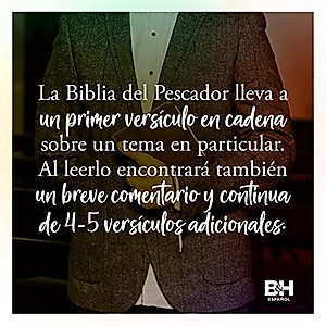 Reina Valera 1960 Biblia del Pescador, letra grande, caoba símil piel | RVR 1960 Fisher of Men Bible Hand size, Mahogany LeatherTouch (Spanish Edition)