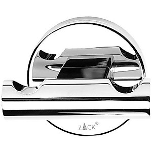 Zack 40063 Scala Wall Mounted Double Towel Hook, 2.36 by 2.76 by 2.36-Inch