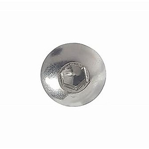 5/16"-24 x 1/2" Button Head Socket Cap Screw, Allen Socket Drive, 18-8 Stainless Steel, Full Thread - Quantity 10 - by Fastener Depot, LLC