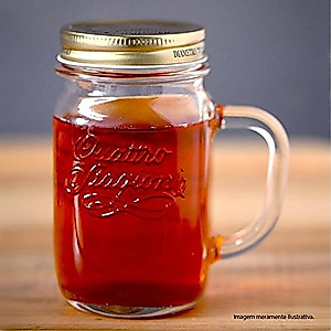 Rocco Bormioli 4 Stagioni Clear Glass Jar with Handle and Lid, 47 x 25 x 15 cm [Italian Language Design]