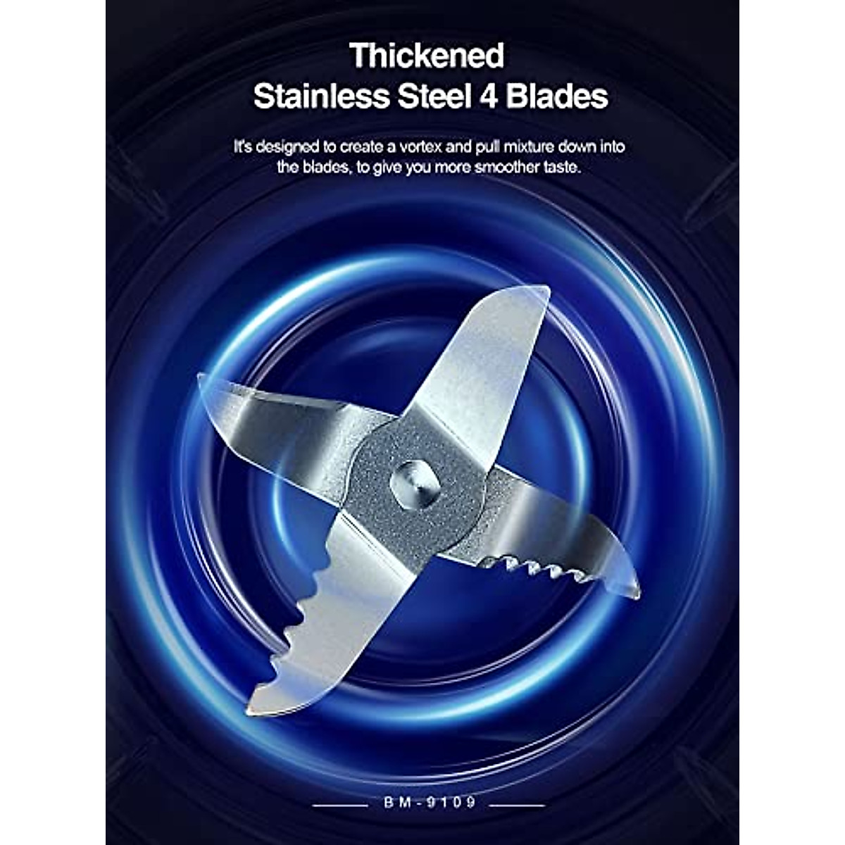 Yabano 60 oz Blue Food Blender with Removable Blade, High-Speed Performance, Crushes Ice and Frozen Fruits, Easy to Clean, Versatile Juicing Capabilities, Stylish and Durable