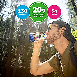 Orgain Grass Fed Clean Protein Shake, Creamy Chocolate Fudge - 20g of Protein, Meal Replacement, Ready to Drink, Gluten Free, Soy Free, Kosher, Packaging May Vary, 11 Fl Oz (Pack of 12)