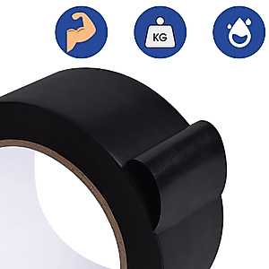 TAPEBEAR Corrosion Protection Pipe Tape, Wrap Pipe Tape for Drain Pipe, Metal Electrical Outdoor Underground Pipe, Waterproof PVC Black Tape, Duct Anti-Corrosion and Protection, 2Inch X 33Yard