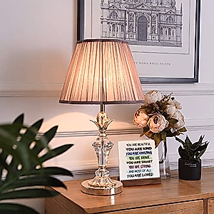 Inspirational Desk Decor Sign Gifts for Women, Encouragement Cheer Up Office Plaques with Wooden Stand, Birthday, Christmas Gift for Coworker, Women, Friend,Employee