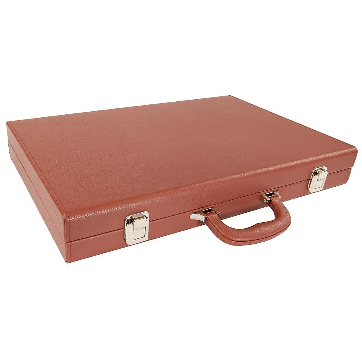 Silverman & Co. 19-inch Premium Backgammon Set - Desert Brown Board