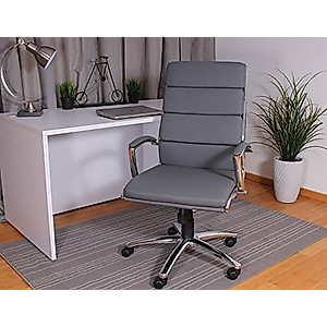 Boss Office Products CaressoftPlus Executive Chair, Grey