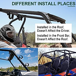 UTV Gun Holder - StarknightMT Roll Bar Tool Gun Rack Fits for 1", 1.5",1.75", and 2" Roll Bar UTV Rack, Gun Mount Compatible with Polaris RZR Ranger Can-Am Kawasaki Snowmobile Golf Cart…