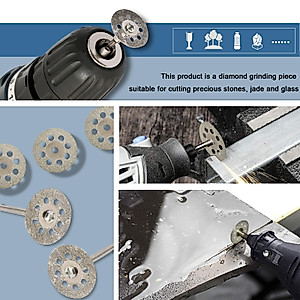 Diamond Burr Set for Dremel, Rotary Tool Grinding Cutting Wheel Stone Glass Tile Jewelry Engraving Rock Etching Masonry 1/8” Die Grinder Carving Cutter Metal Engraver Kit - 32pc Set