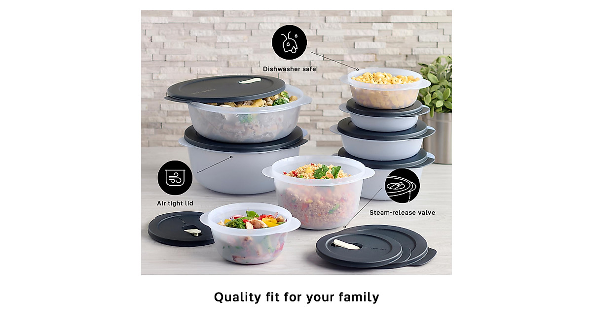 Tupperware Store & Go: 16 Pc Food Containers for Meal Prep