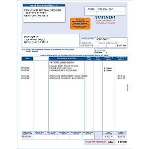 Doctor Stuff - File Folder Chart Labels, MAP4660, We Accept Visa, Billing and Collection Medical Stickers, Fluorescent Orange/Black, 1-1/2" x 7/8", 250 per Box