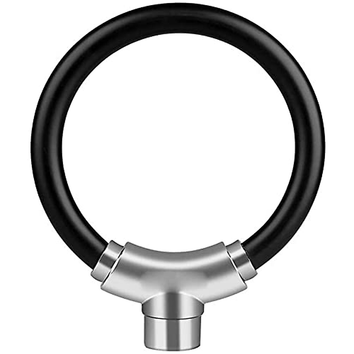 VIGAT Bicycle Lock, Anti-Theft Steel Cable Lock, Portable Mini Ring Lock Mountain Road Bike Riding Equipment Accessories(Color:Black)