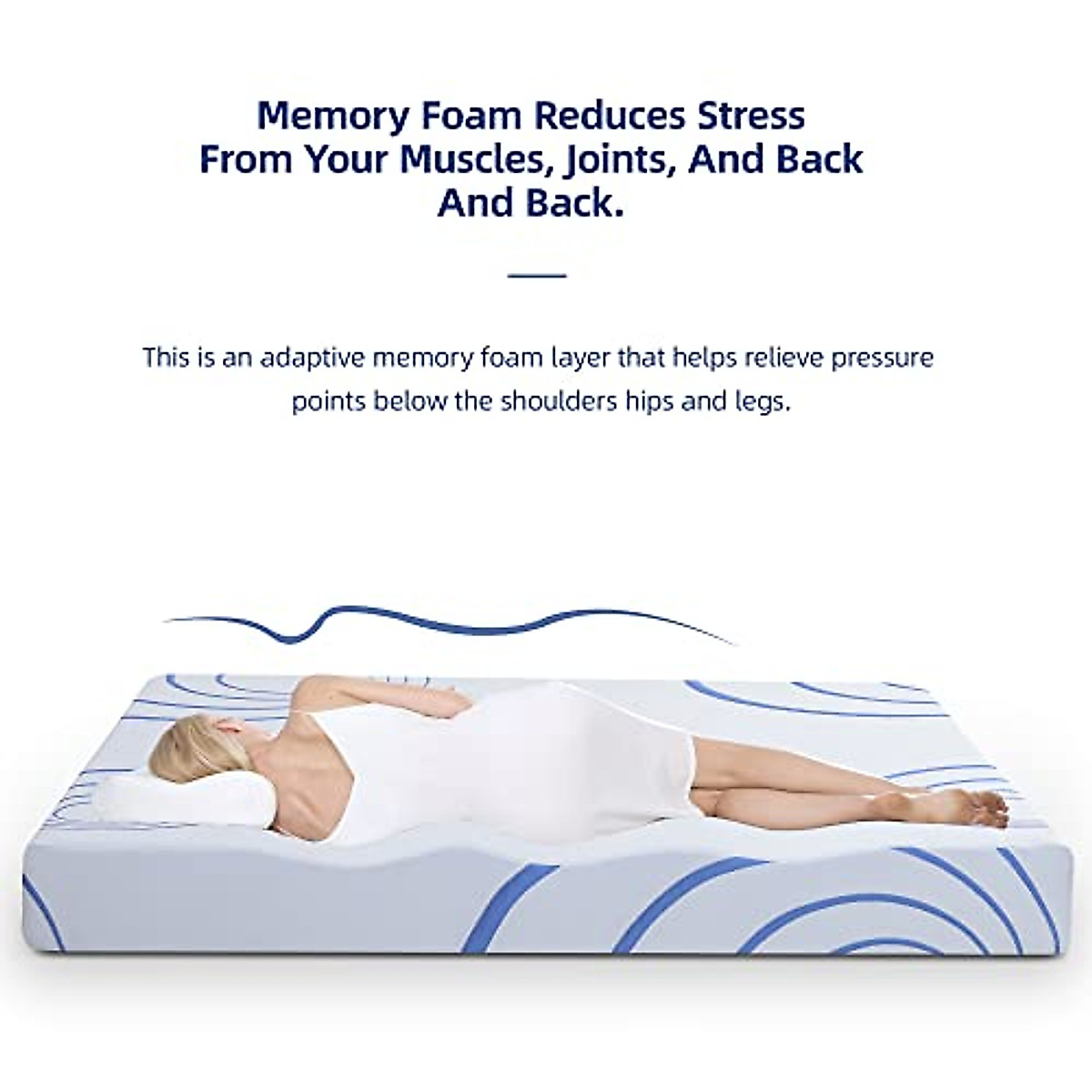 Opoiar 8 inch Memory Foam Mattress Twin Size,Gel Bamboo Charcoal AeroFusion Mattress in A Box,Breathable Medium Mattress Supportive & Pressure Relief,Made in USA, CertiPUR-US Certified