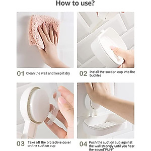 Urbanstrive Heavy Duty Suction Cup Corner Shower Caddy, Sleek Bathroom Shower Basket for Shampoo, Conditioner, Shower Rack for Bathroom, Drill-Free, Removable, White