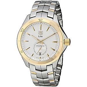 Tag Heuer Men's WAT2150.BB0953 Link Calibre S Silver Dial Dress Watch