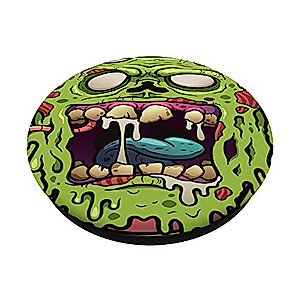 Slimey Horror Movie Zombie Face PopSockets PopGrip: Swappable Grip for Phones & Tablets
