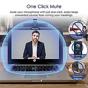 NexiGo Zoom Certified, N950P 4K Zoomable Webcam with Remote Control, Sony_Starvis Sensor, 5X Digital Zoom, Pro Web Camera with Dual Stereo Mics, for Zoom Skype Teams Twitch