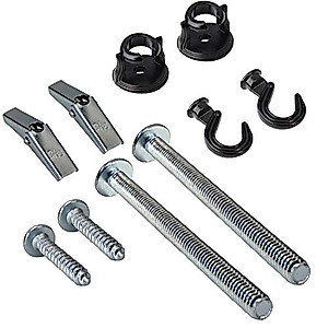 Blue Donuts Swivel Hook Hangers, Multi-Functional for Hanging, Screws and Anchors Included, 2 Sets Per Pack,Black