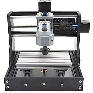 CNCTOPBAOS 1610 PRO Mini CNC Router Kit,3 Axis Desktop GRBL Control DIY Engraver Engraving Machine,Carving Engrave on Acrylic,PVC,PCB,Plastic,Wood Cutting Milling Machine