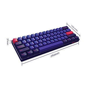 EPOMAKER ACR98 Mini 78-Key Wired Hotswap Mechanical Gaming Keyboard with Acrylic Case & RGB Backlight, Double-Shot PBT Keycaps, NKRO Programmable for Gamers/Mac/Win (Gateron Green Switch)