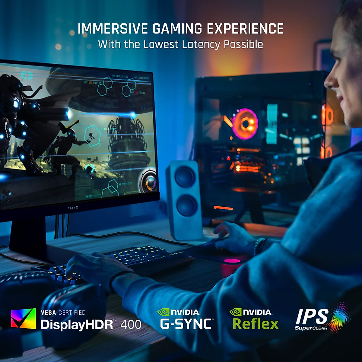 ViewSonic XG271QG 27 Inch 1440p 240Hz 1ms IPS Gaming Monitor NVIDIA G-Sync Advanced Ergonomics RGB Lighting (Renewed)