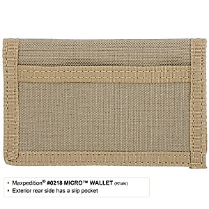 Maxpedition Gear Micro Polyurethane Wallet, Light-weight, Foliage Green small