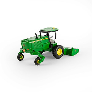 ERTL John Deere W260 Windrower Tractor Toy Replica - 1:64 Scale - Die-Cast Metal and Durable Plastic - Collectible Farm Toys - Ages 3 Years and Up, Green