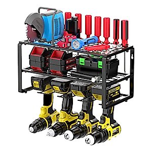 MYLOLF Metal Rack Wall Mount for Garage, Warehouse, Workshop