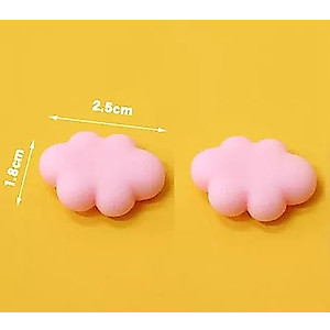 Fridge Magnet 4Pcs/Set Cartoon Cute Cloud Shape Fridge Magnets Office Cloud Shape Whiteboard Magnets Resin Refrigerator Magnets Home Decoration(Blue)