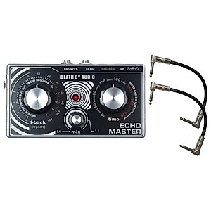 Death by Audio Echo Master Vocal Delay Pedal w/ 2 Patch Cables
