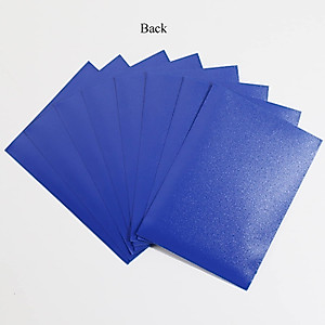 50PCS Outer Card Sleeves for Standard Size Cards Game Cards Idol Photos Protector (66x91mm) (Blue)