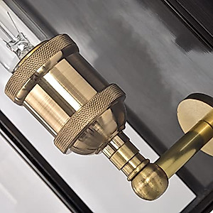 c cattleya Brass Outdoor Wall Sconce, Anti-Rust Exterior Light Fixtures with Tempered Glass, Waterproof Outdoor Porch Light for House Front Porch Garage Patio Hallway