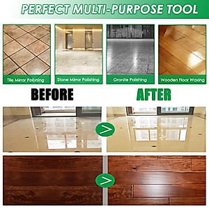 SDRTOP 800W Electric Wet Stone Polisher 4'' Variable Speed Grinder Buffing Machine, Countertop Concrete Polisher with 7PCS Diamond Polishing Pads for Granite, Tile, Cement Floor