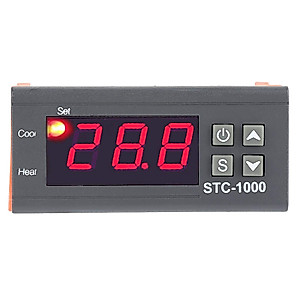 Digital Temperature Controller, Temp Sensor Electric Centigrade Thermostat Control Switch for Incubator Brooder Refrigerator Fermenter Home Brewing Fermentation Reptile Aquarium 110 220V