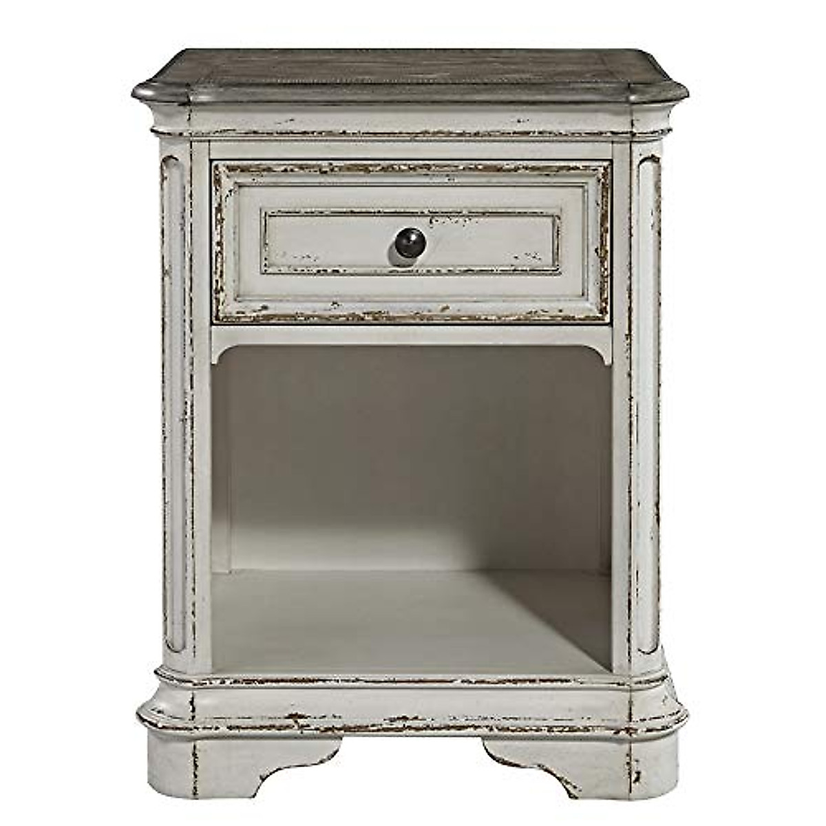 Liberty Furniture Industries Magnolia Manor 1-Drawer Nightstand, W22 x D17 x H28, White