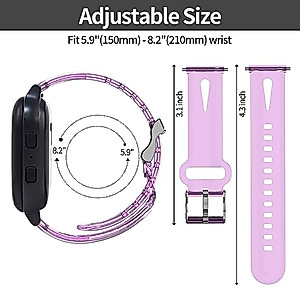 TOLUOHU Transparent Watch Bands for Gizmo Watch 3 2 1 for Kids, 20mm Soft TPU Adjustable Sport Gizmo Watch Band Replacement for Gizmo Watch Bands for Boys and Girls