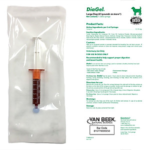 DiaGel Diarrhea Control Gel for Dogs (Large) 5 mL Syringe, 2 Pack