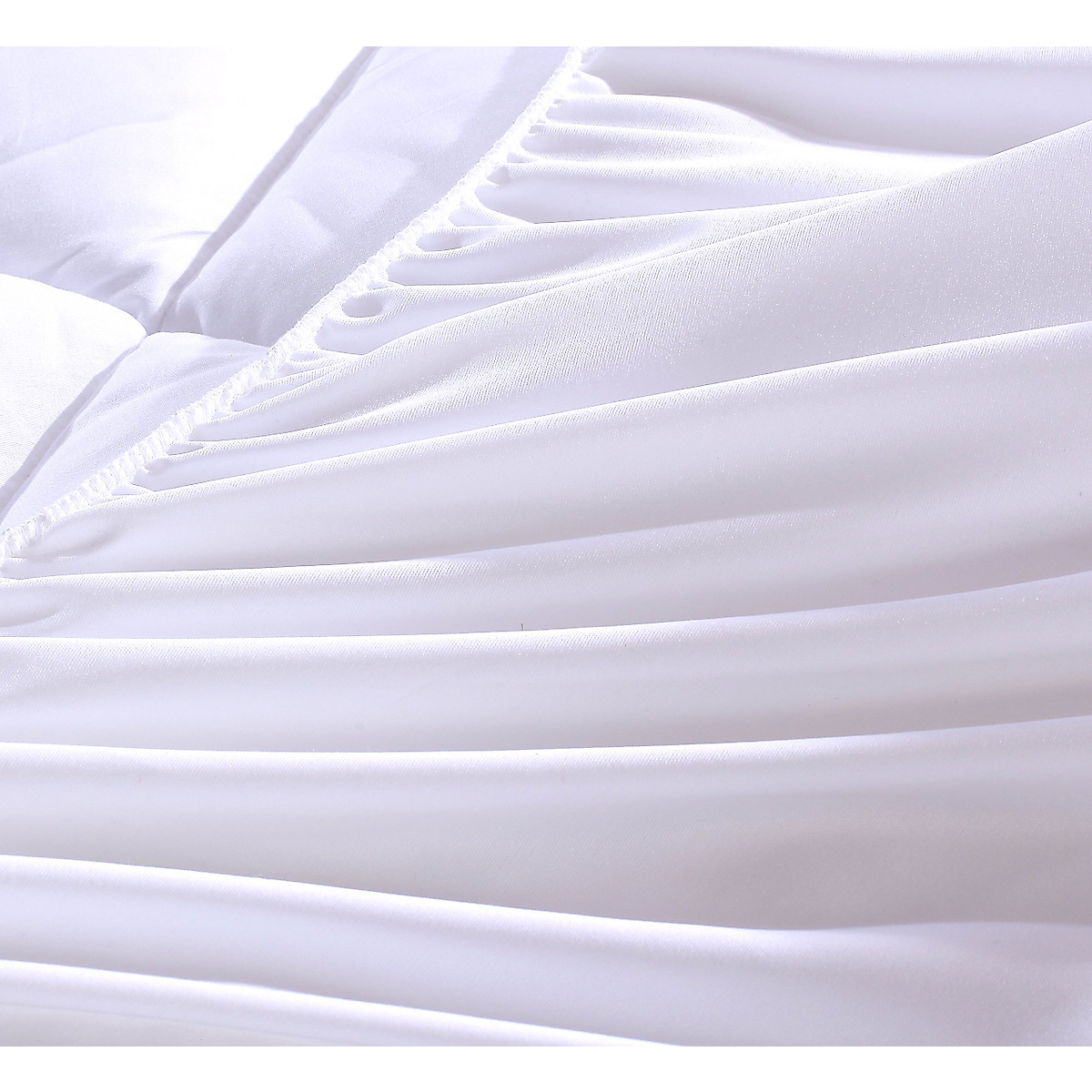 Premium Plus Mattress Pad, Breathable, Quilted Topper, Deep Pocket, Stretch to Fit, Microfiber, Extra Plush, RV Short King 72 by 75 inches, 18 inch Depth, 15 oz Fill per sq yd White