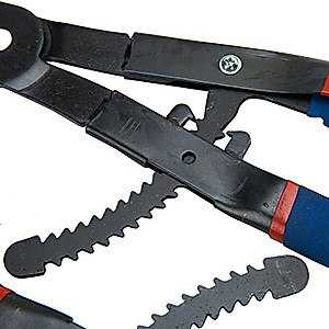 8MILELAKE 16 Inches Heavy Duty Snap-Ring Pliers External and Internal Pliers, Straight, 45°, 90° Tips