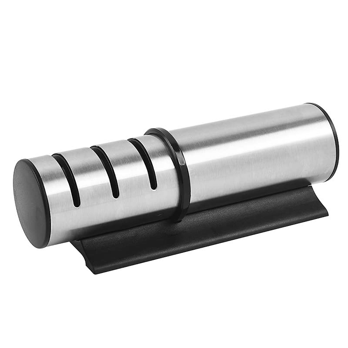 Manual Knife Sharpeners 15 and 20-Degree for Serrated and Straight Knives Diamond Abrasives, 3-Stage