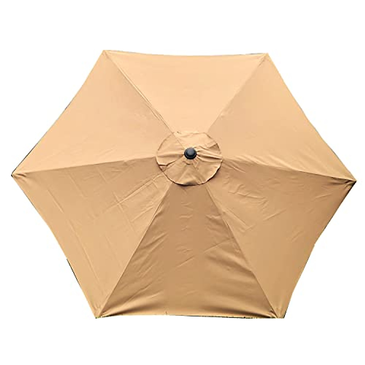Bellrino Replacement Umbrella Canopy for 9ft 6 Ribs Tan color (Canopy Only)