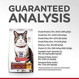 Hill's Science Diet Dry Cat Food, Adult, Hairball Control, Chicken Recipe, 7 lb. Bag