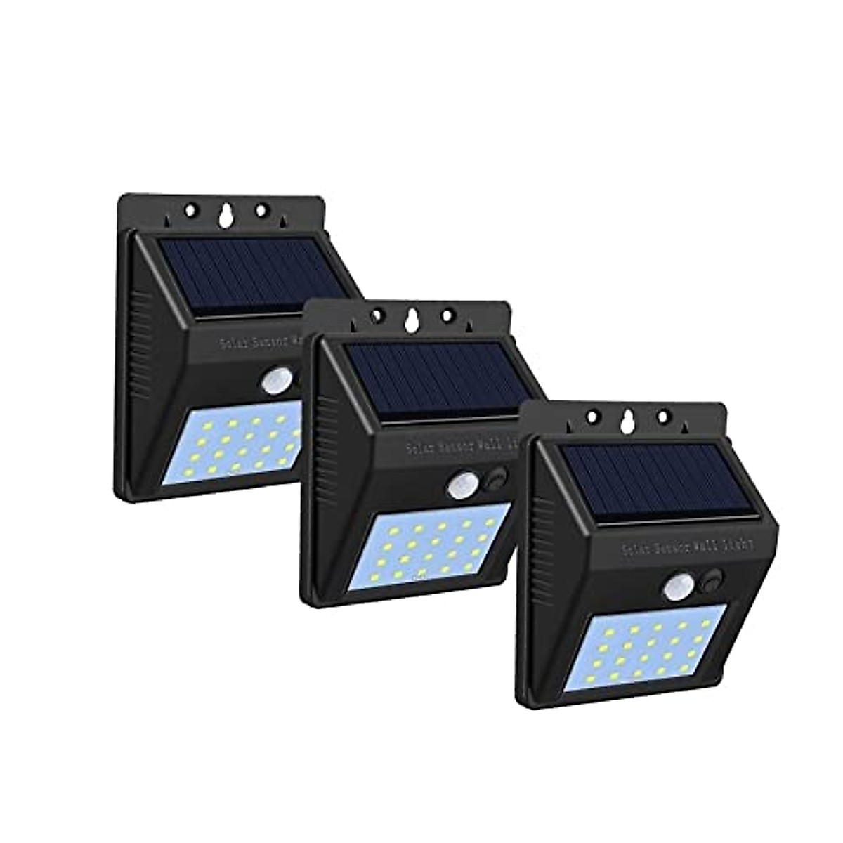 DHAEY LED Wall Lamp PIR Motion Sensor Solar LED Lamp 20 40 LEDs 1200mAh Battery Solar IP65 Outdoor Garden Street Path Lights Luopan Tracking Lighting (Color : A 20Leds)