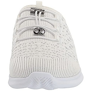 Propét Women's TravelBound Slide Sneaker, White Daisy, 6.5 XX-Wide