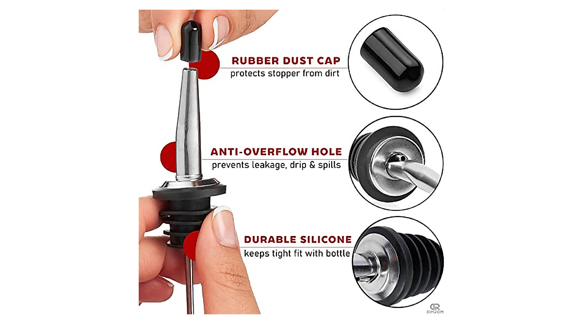 Stainless Steel Pour Spouts - 12 Pcs for Perfect Pouring