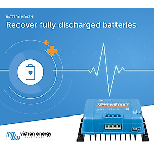 Victron Energy SmartSolar MPPT 100V 30 amp 12/24-Volt Solar Charge Controller (Bluetooth)