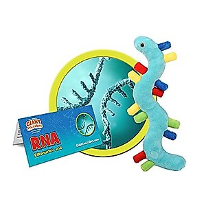 GIANTmicrobes RNA Plush - Learn About The World of Genetics with This Educational Gift, Realistic Model with Info Card, for Family, Friends, Scientists, Doctors, Ancestry Fans, Students and Educators