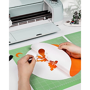 Gwybkq Cutting Mat for Cricut Maker 3/Maker/Explore 3/Air 2/Air/One 12 Pack 12x12 Cut Mats Replacement Accessories Adhesive Sticky Green Cricket Standard Card