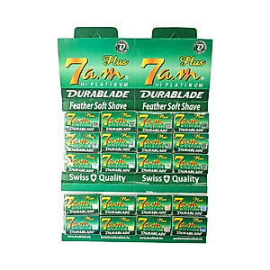 100 7a.m. Platinum Double Edge Safety Razor Blades