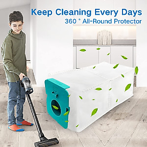 VACUSHOP Dust Bags Replacement for Samsung VCA-ADB95 BESPOKE Jet Cordless Stick Vacuum Accessories Parts 8pcs